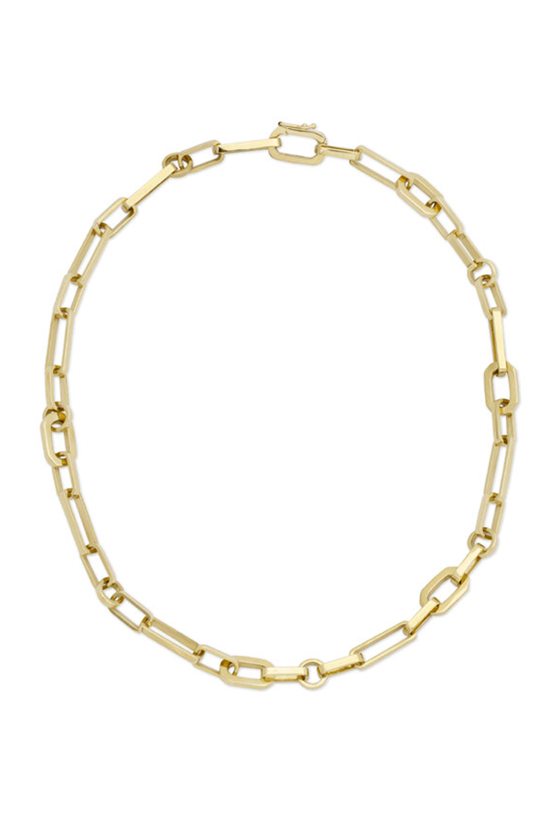 14K Yellow Gold Mixed Link Chain Necklace – Des Kohan